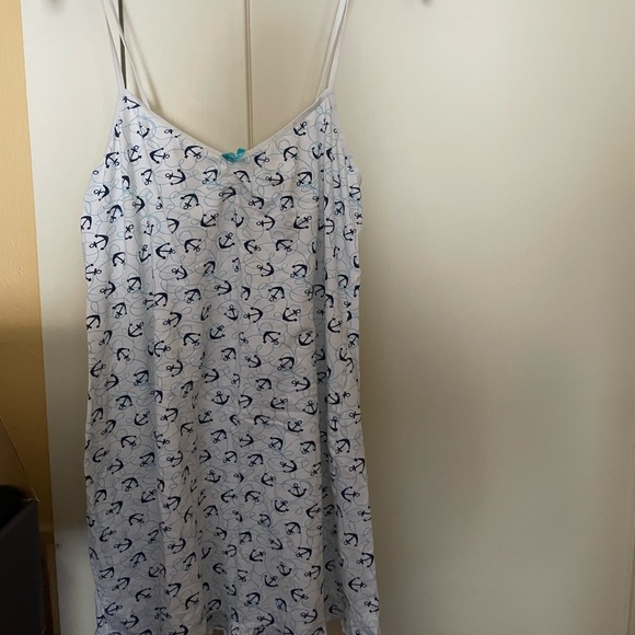 Maidenform | Dresses | Maiden Form White And Blue Ship Anchor Pattern ...